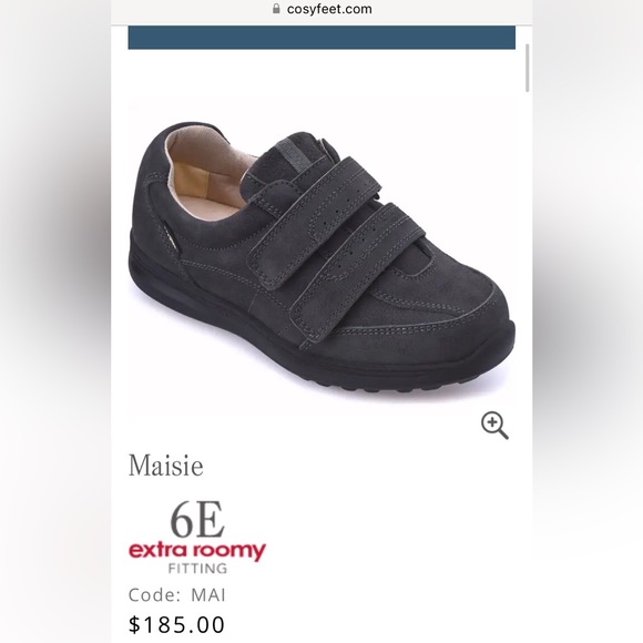 Cosyfeet | Shoes | Cosyfeet 6e Width Sneakers Maisie Cosytex Material ...